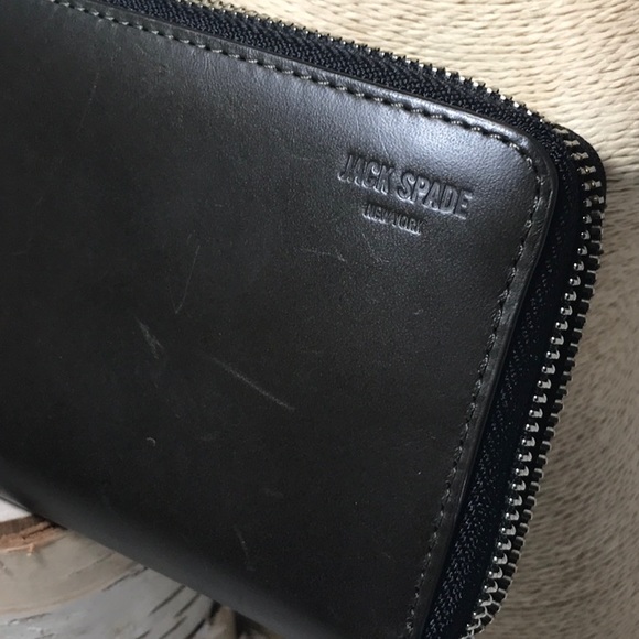 Jack Spade | Bags | Jack Spade Continental Leather Wallet Checkbook ...